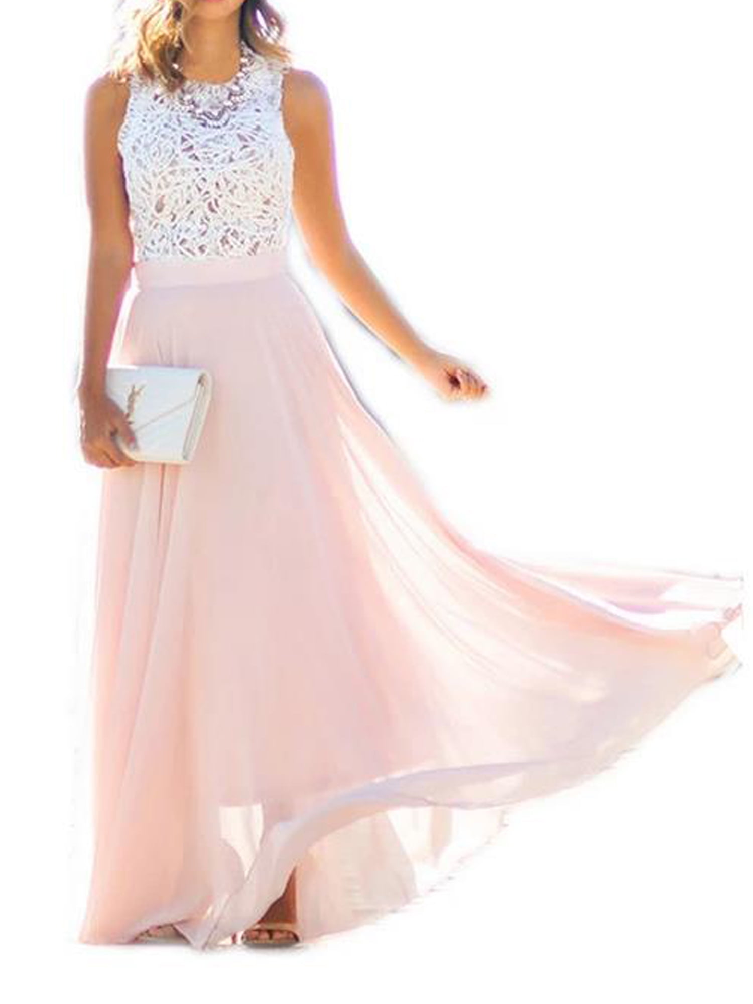 JBEELATE Women Summer Maxi Dress Evening Party Prom Dress Sundress ...