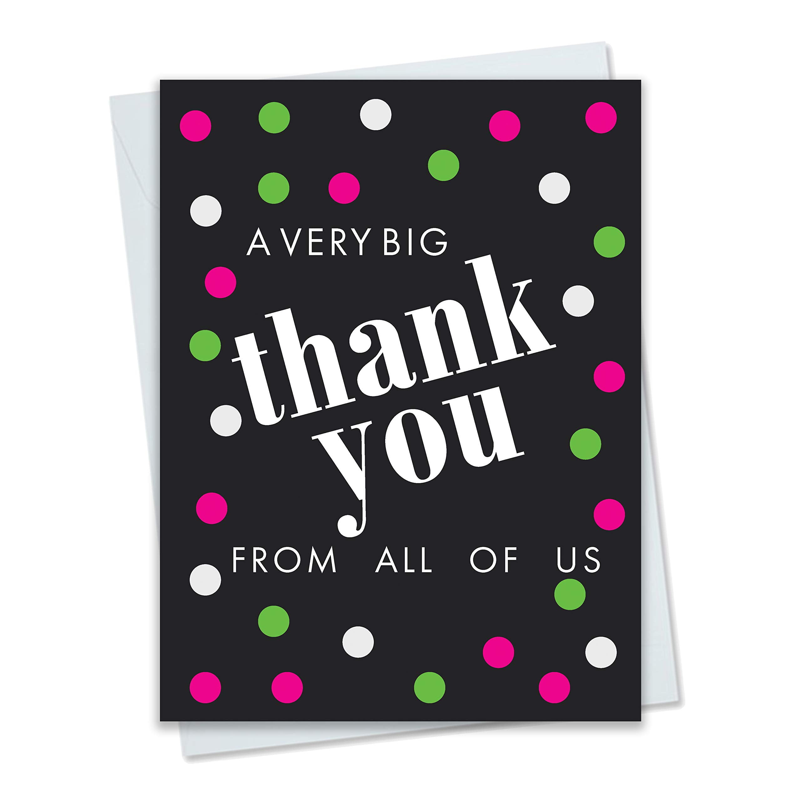 JBH Creations Big Dot Jumbo Thank You Card - Extra Large 9 x 12 with ...