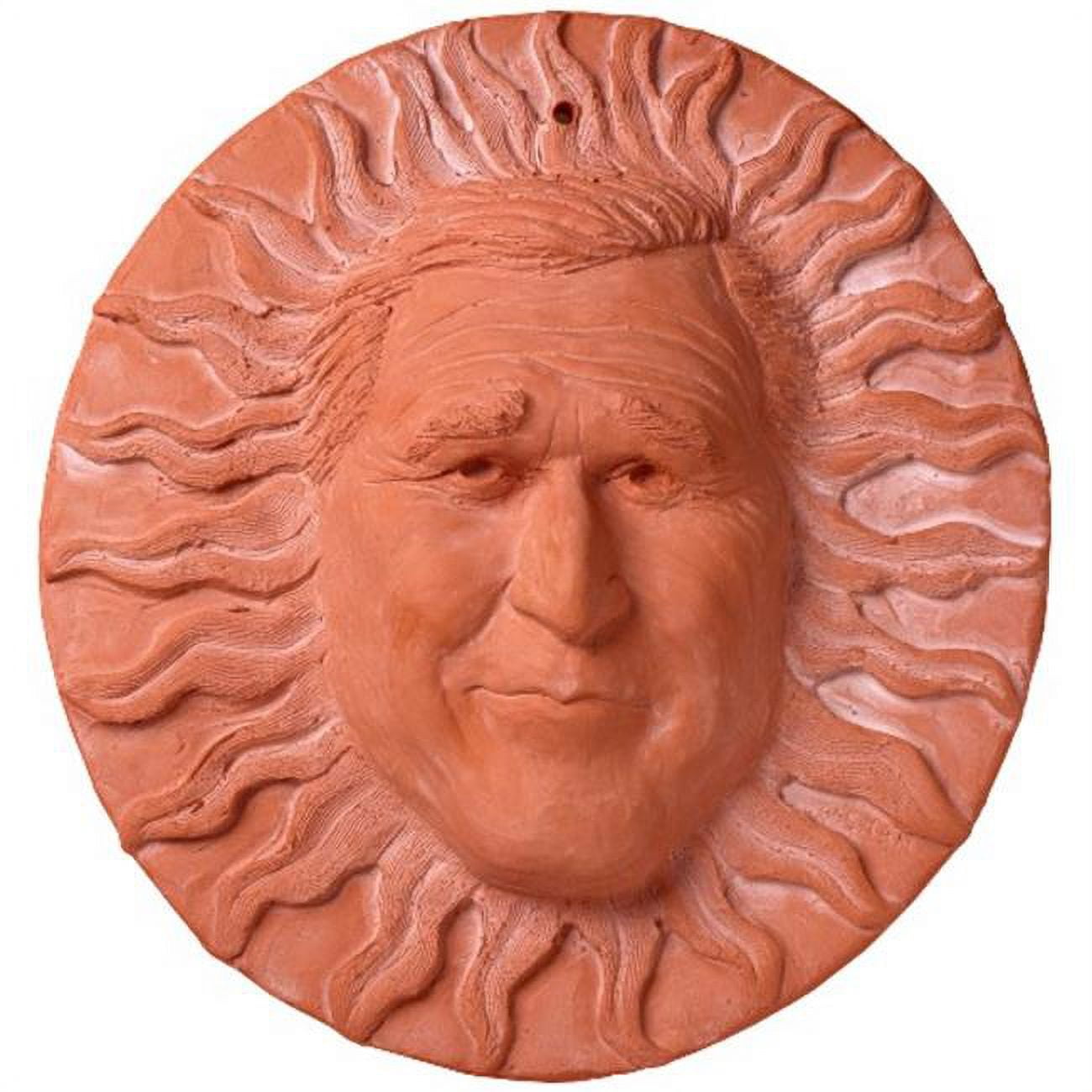JBK Pottery 10408 George W Bush Sun Face, Terra Cotta - 12 in ...