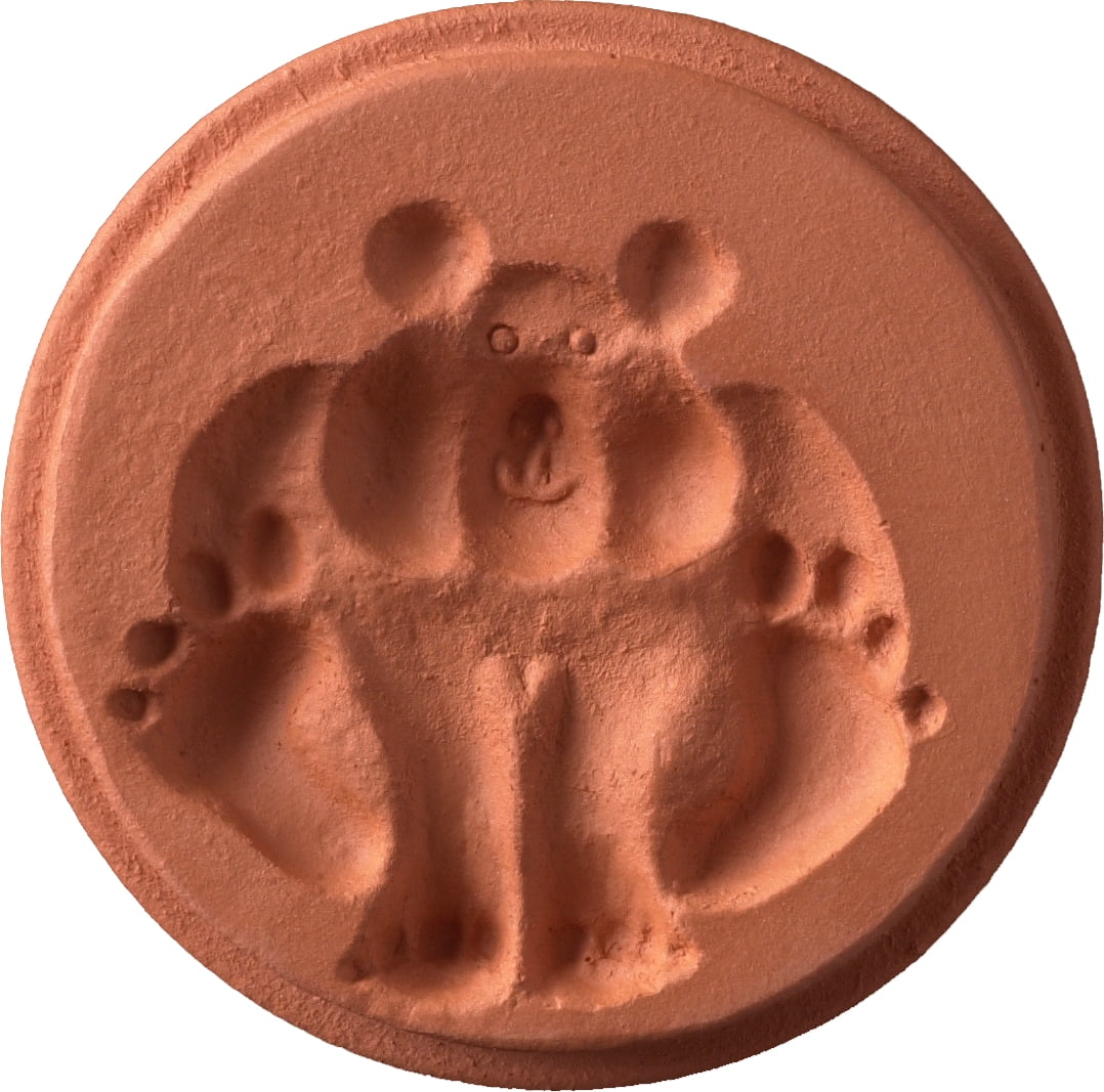 JBK Pottery Terra Cotta Cookie Stamps (Bear) - Walmart.com
