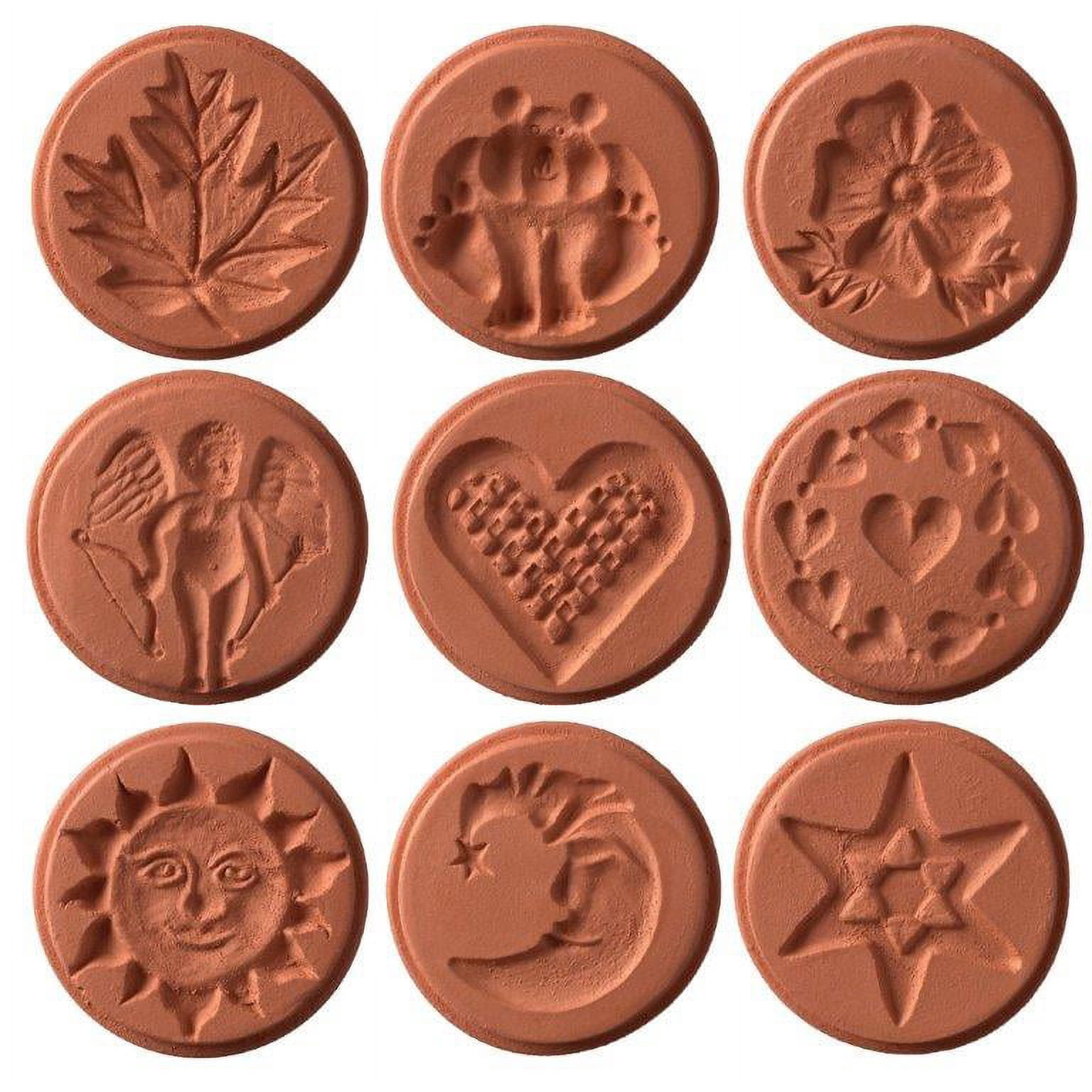JBK Pottery Unique Cookie Stamps - Full Set of 9 Designs - Walmart.com