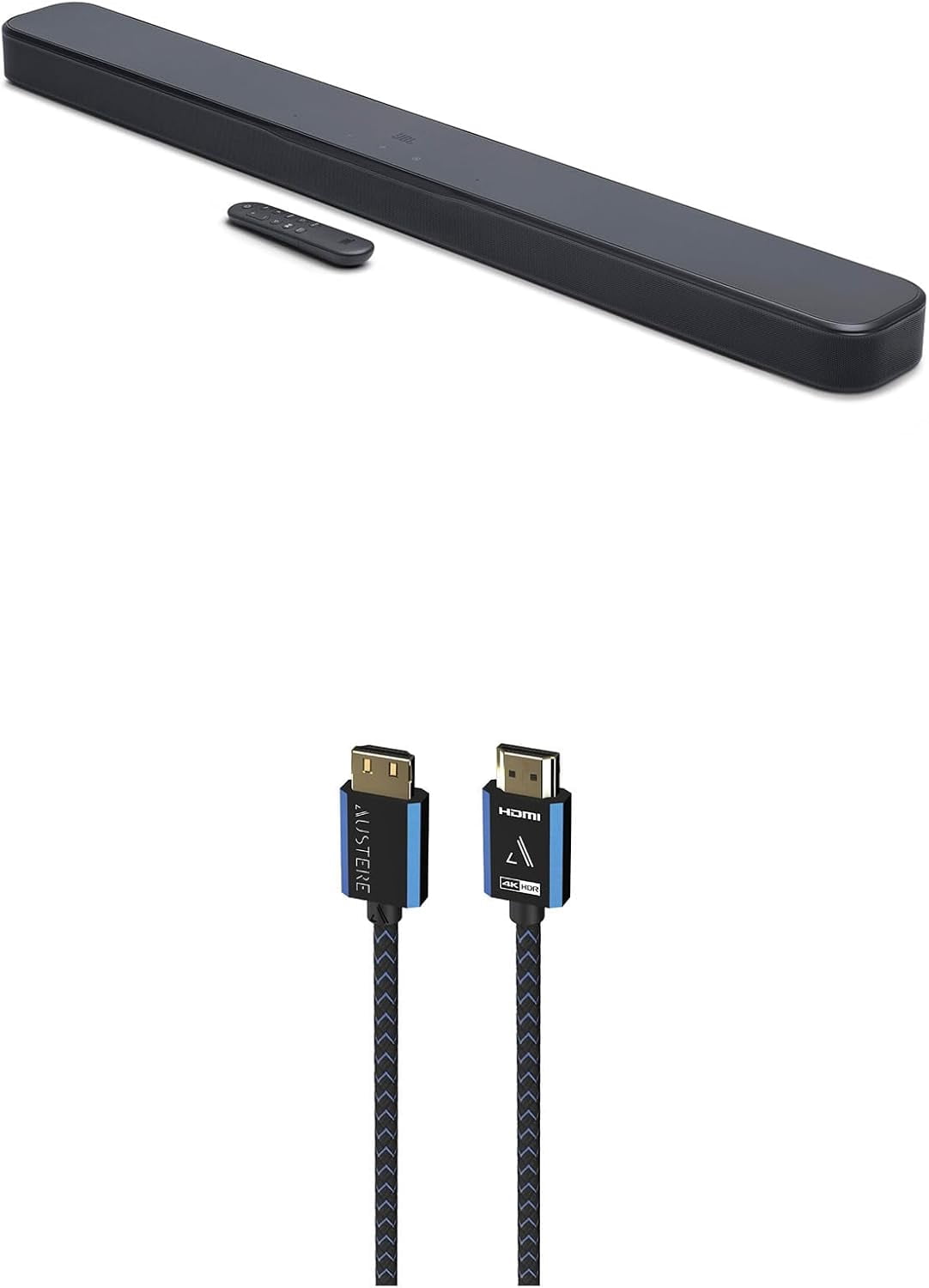 JBL BAR-300-MK2 5.0 All-in-One Dolby Atmos Soundbar with an Austere 5S ...