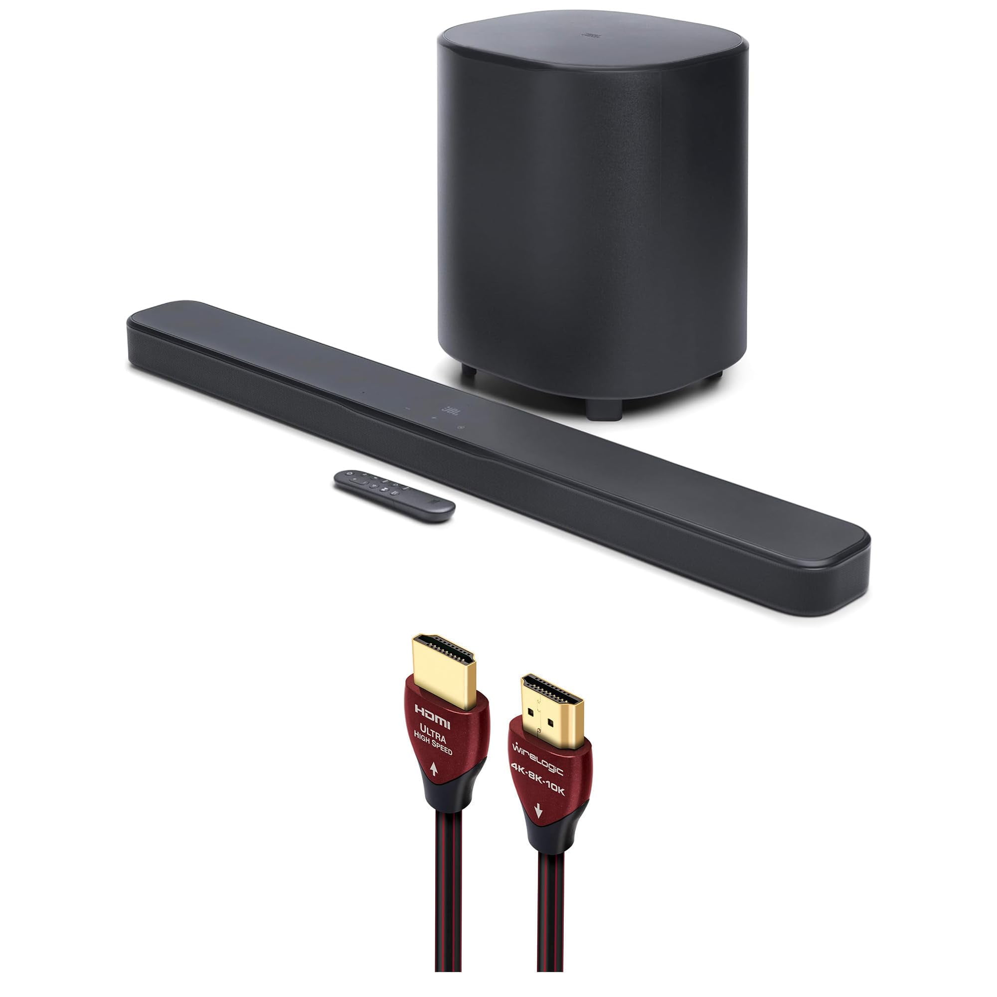 JBL BAR-500-MK2 Dolby Atmos Soundbar and 10" Wireless Subwoofer with a ...