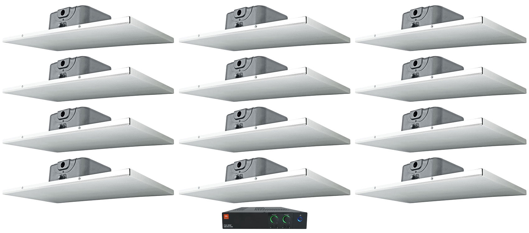 JBL CSA 280Z Commercial Amplifier+(12) 2' X 1' Drop Ceiling Office Tile ...