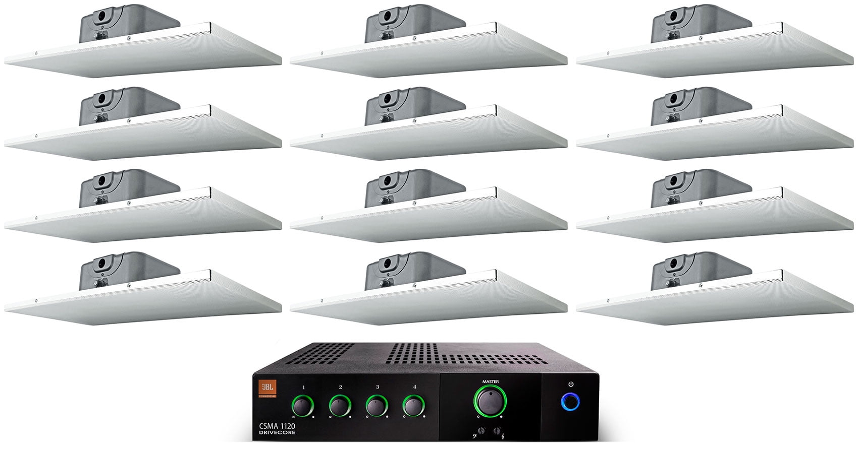 JBL CSMA 1120 Commercial 70v Amplifier+12) 2' X 1' Drop Ceiling Tile ...