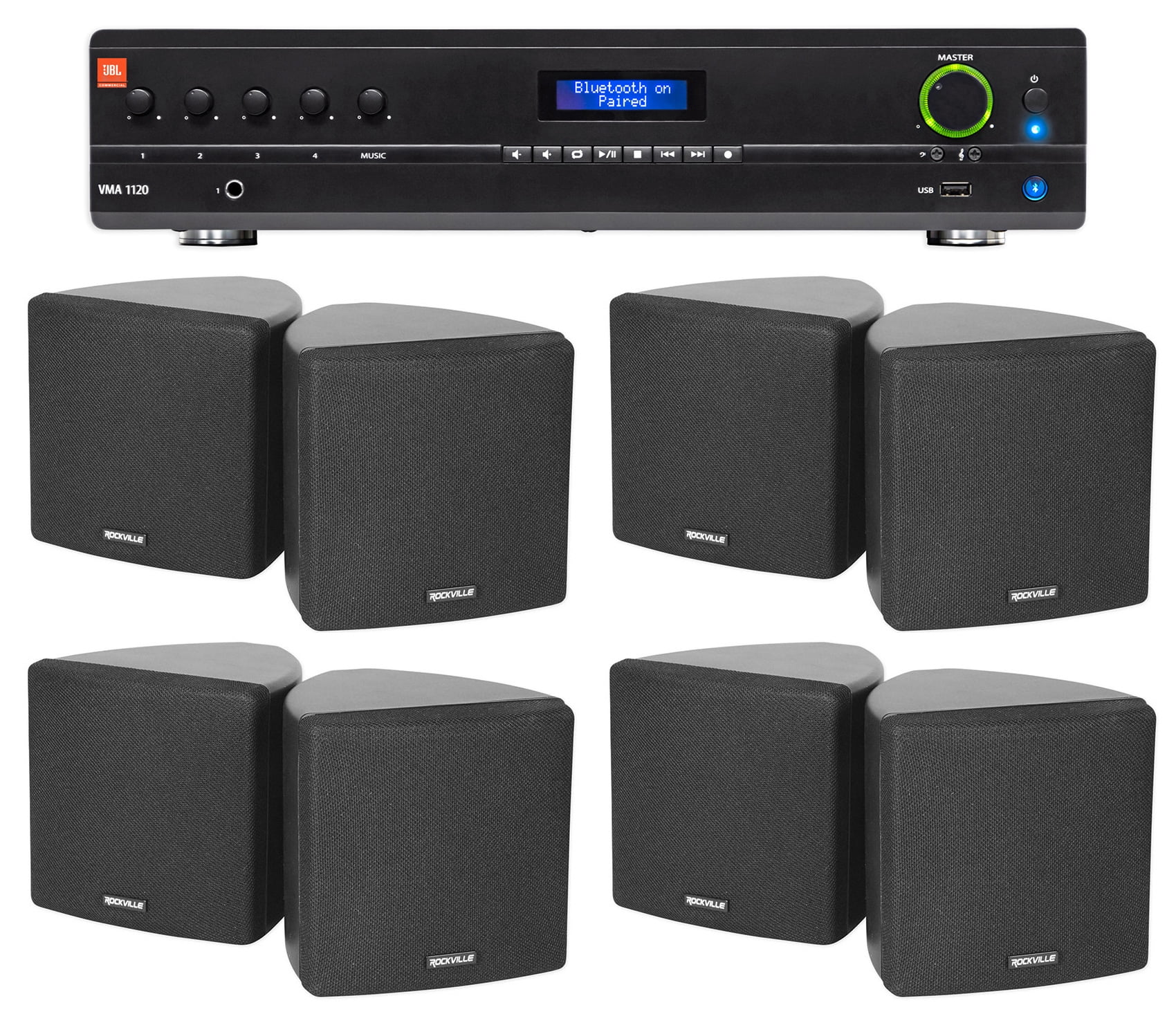 JBL VMA1120 - Audio system - 120 Watt (total) - black - Walmart.com