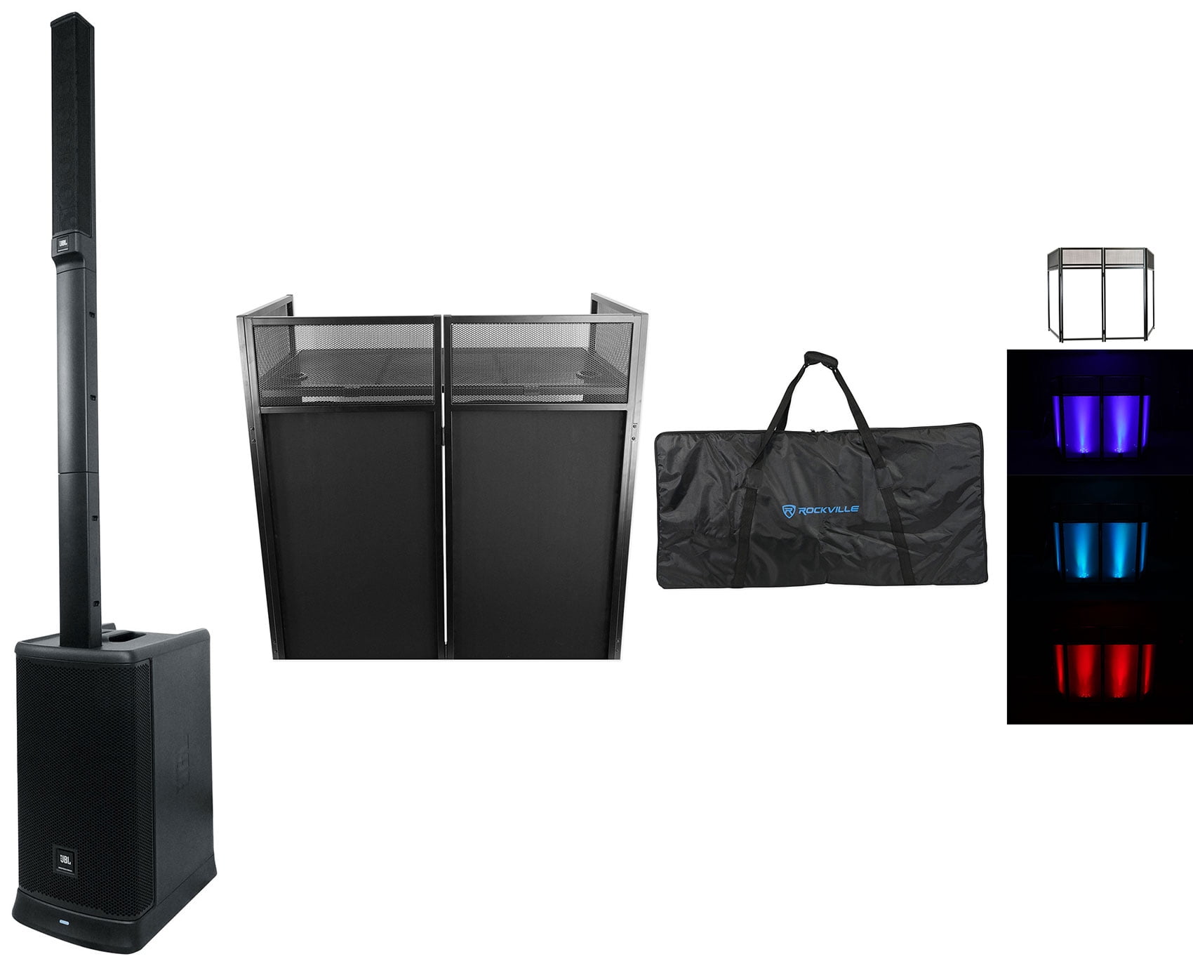 JBL EON ONE MK2 1500w Rechargeable DJ PA Speaker System + DJ Booth ...