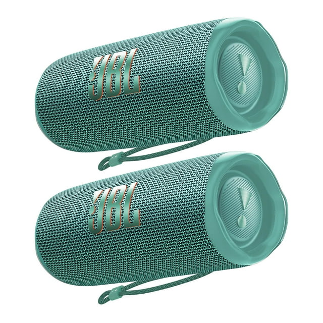 JBL Flip 6 Waterproof Portable Bluetooth Speaker - Pair (Teal) - Walmart.com