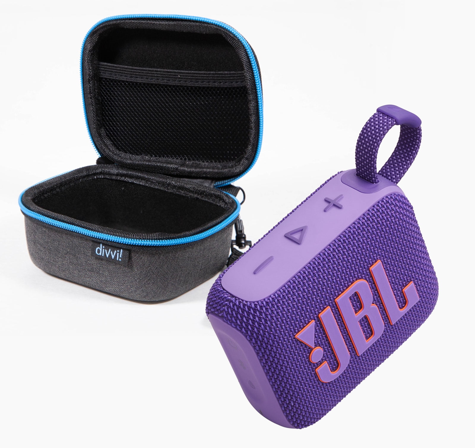 JBL GO 4 Portable Bluetooth Speaker & divvi Protective Hardshell Case ...