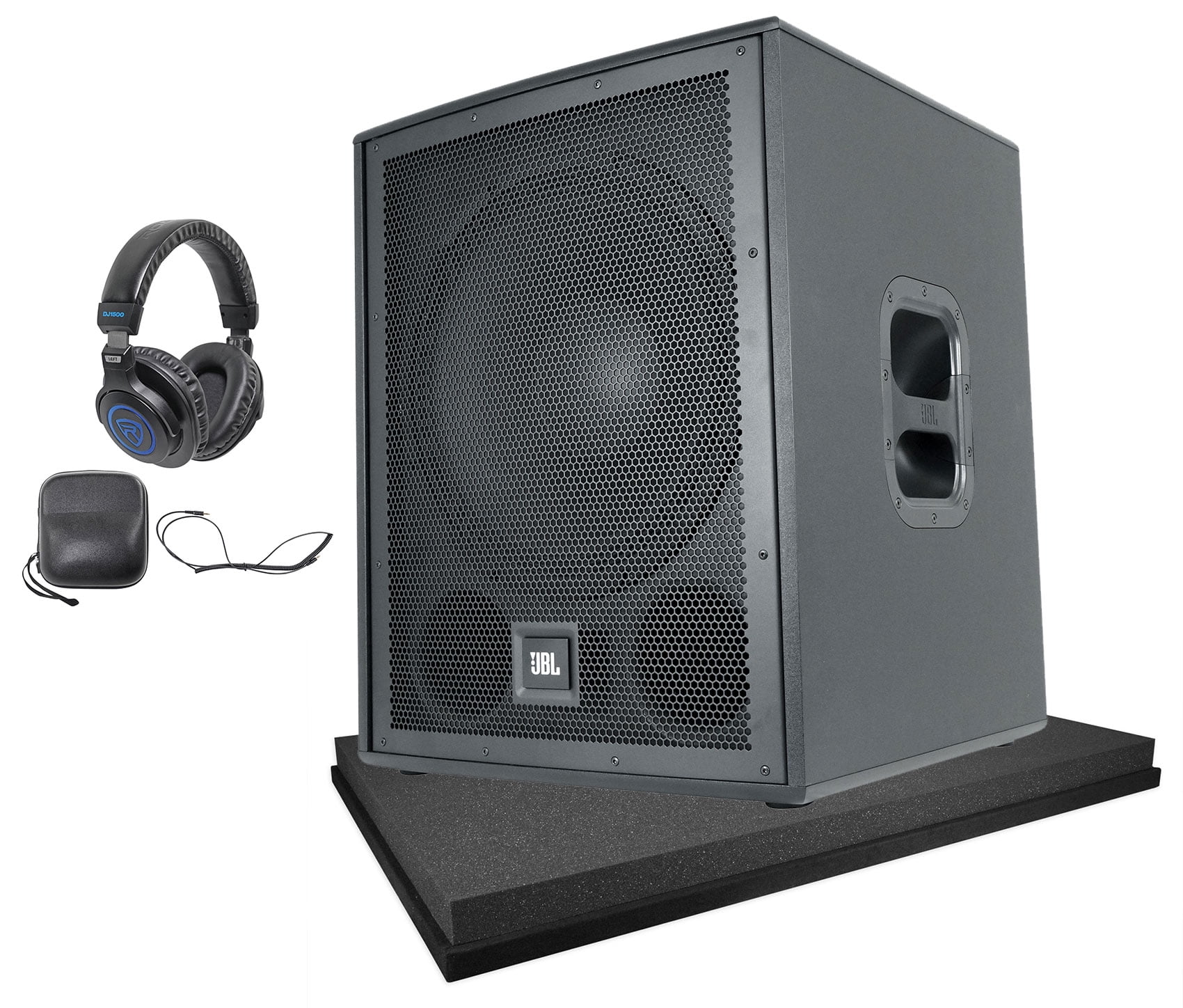 JBL IRX115S 1300w 15" Powered Subwoofer Pro Audio PA Sub+Acoustic Pad+Headphones - Walmart.com