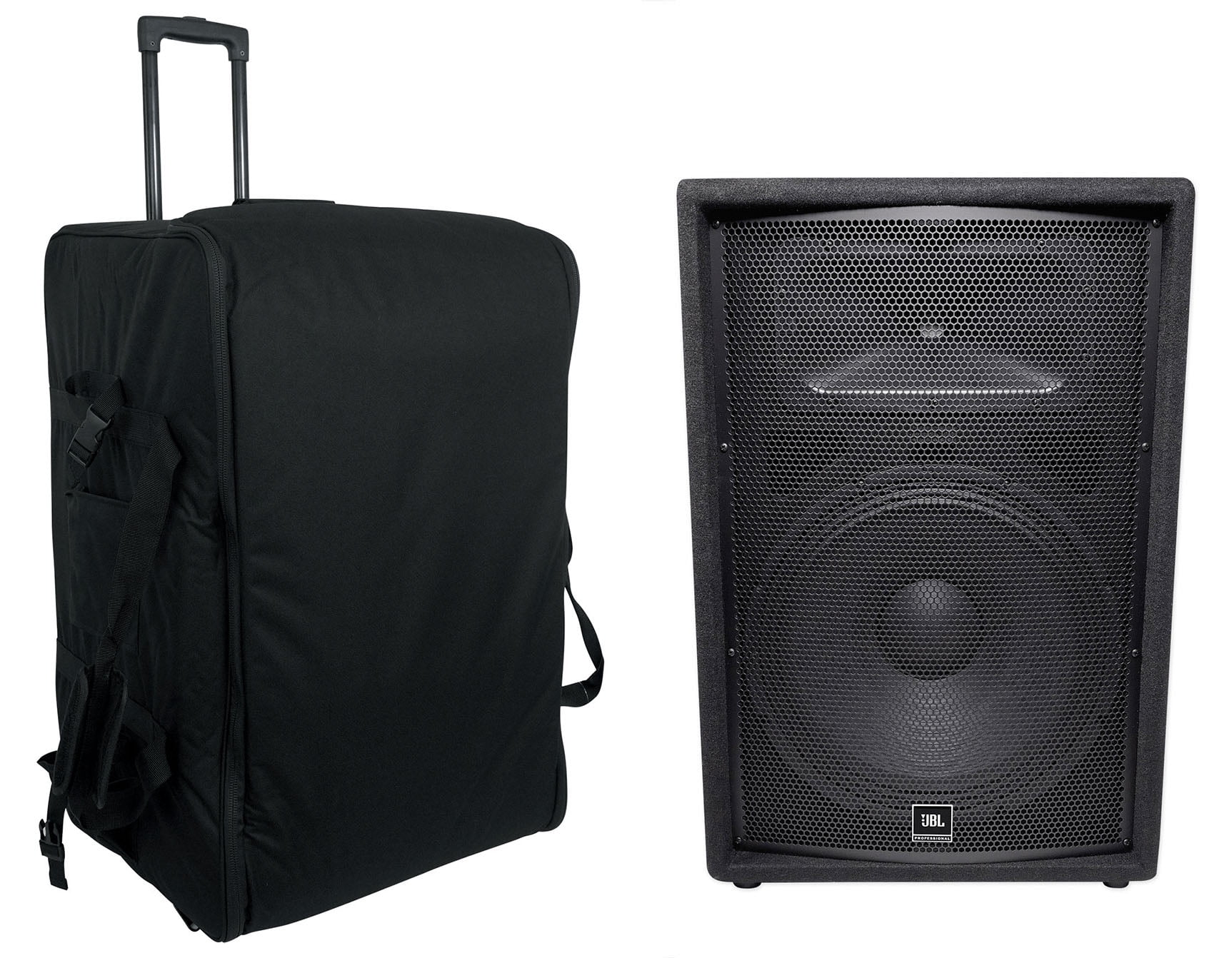 JBL JRX215 1000 Watt DJ PA Speaker Rolling Travel Bag Carrying Case Water resistant 15" Inch ...