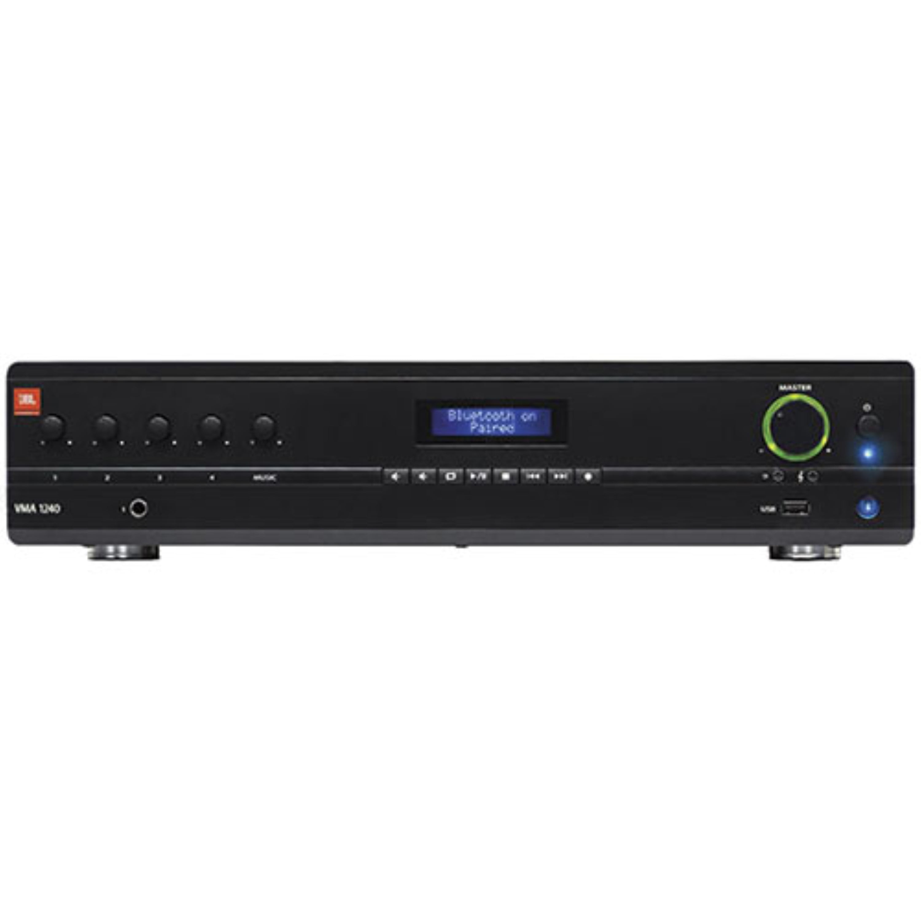 JBL NVMA12400US VMA1240 Commercial Series 240W Bluetooth-Enabled Mixer ...