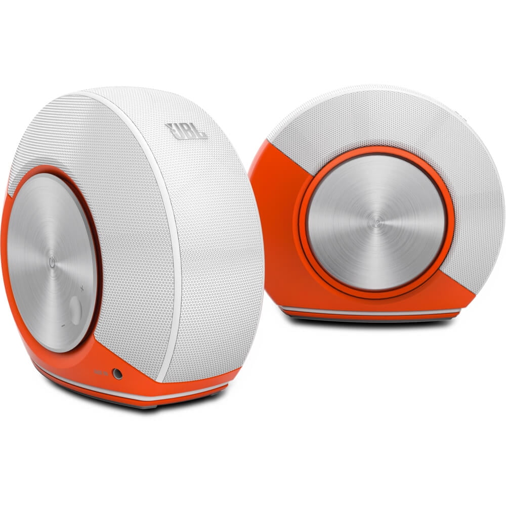 JBL PEBBLESORGAM Pebbles Plug and Play Audio System - Orange & White ...