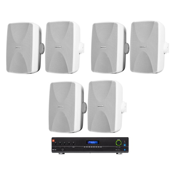 JBL VMA1120 Commercial/Restaurant Bluetooth Mixer/Amplifier+(6) Wall ...