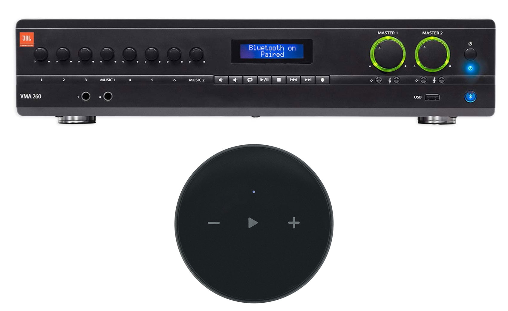 JBL VMA260 70V Commercial Mixer/Amplifier w/Bluetooth+Wifi Streaming ...