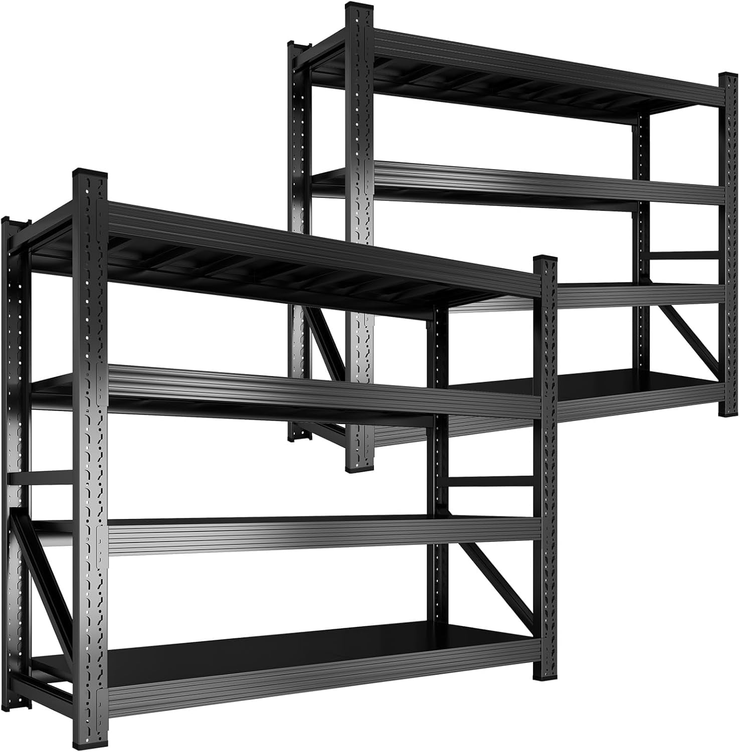 JBLCC 6400LBS Garage Shelving Heavy Duty 63" W Storage Shelves 4-Tier ...
