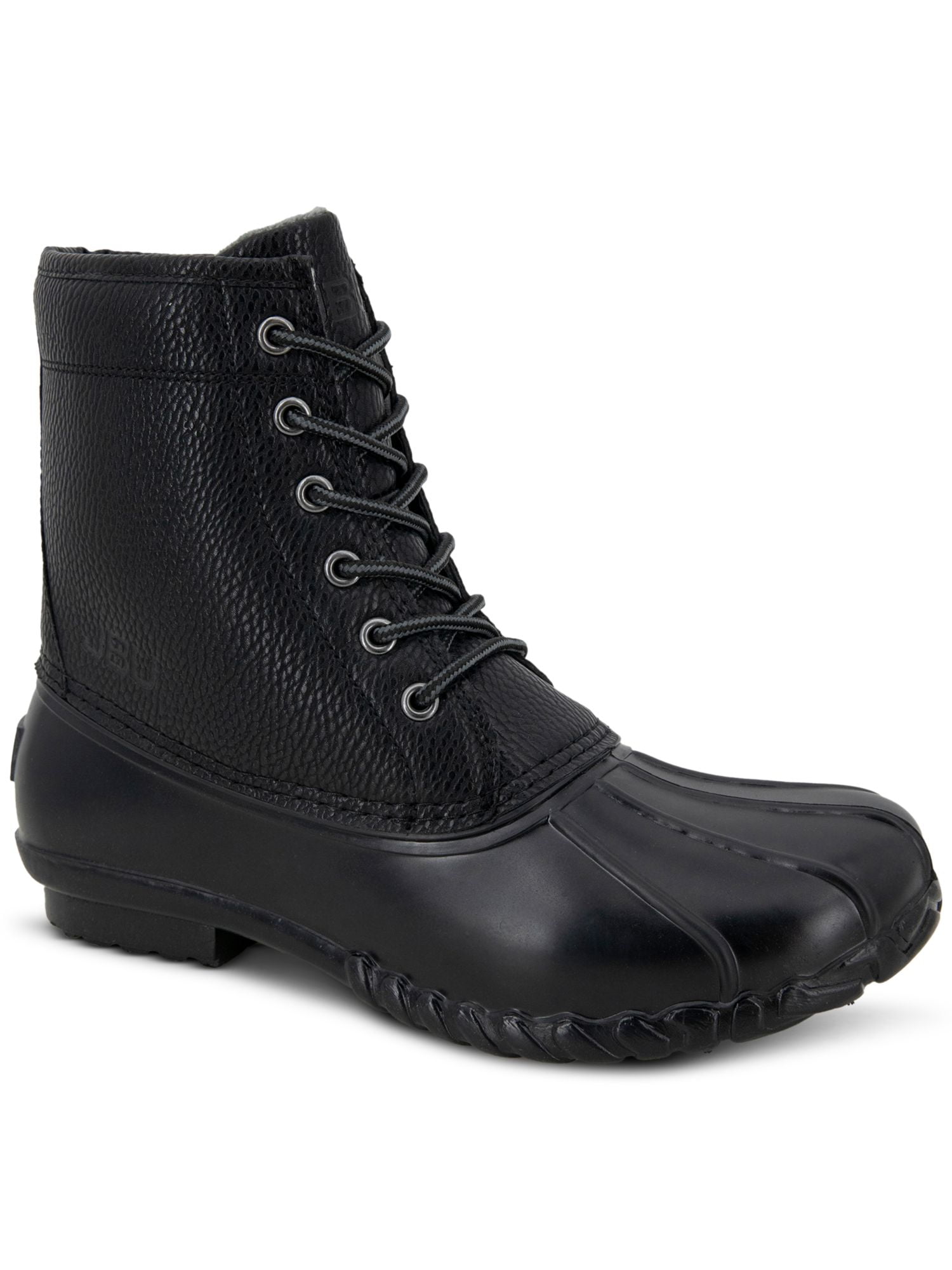 JBU BY JAMBU Mens Black Cushioned Waterproof Maine Round Toe Block Heel ...