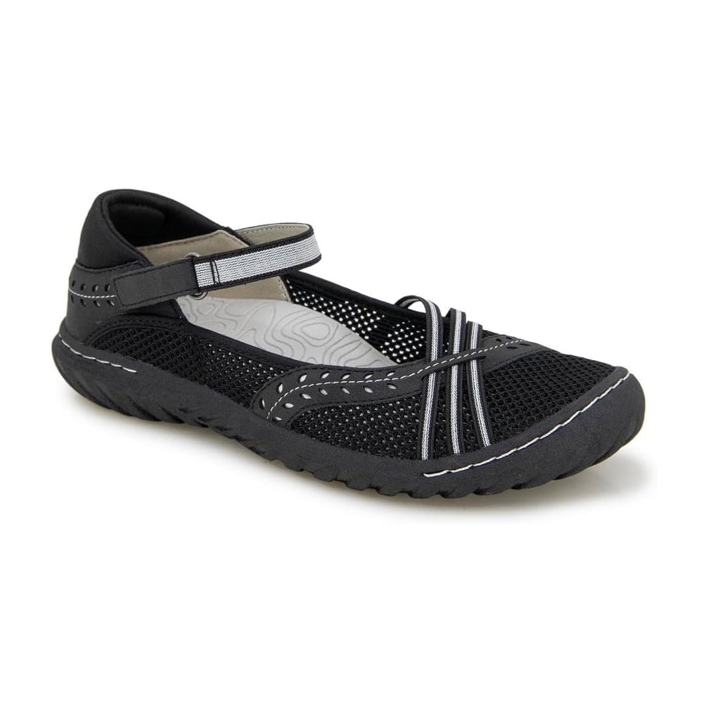 JBU By Jambu Women's Maya Water Ready Mary Jane Black/Off White 8.5 ...