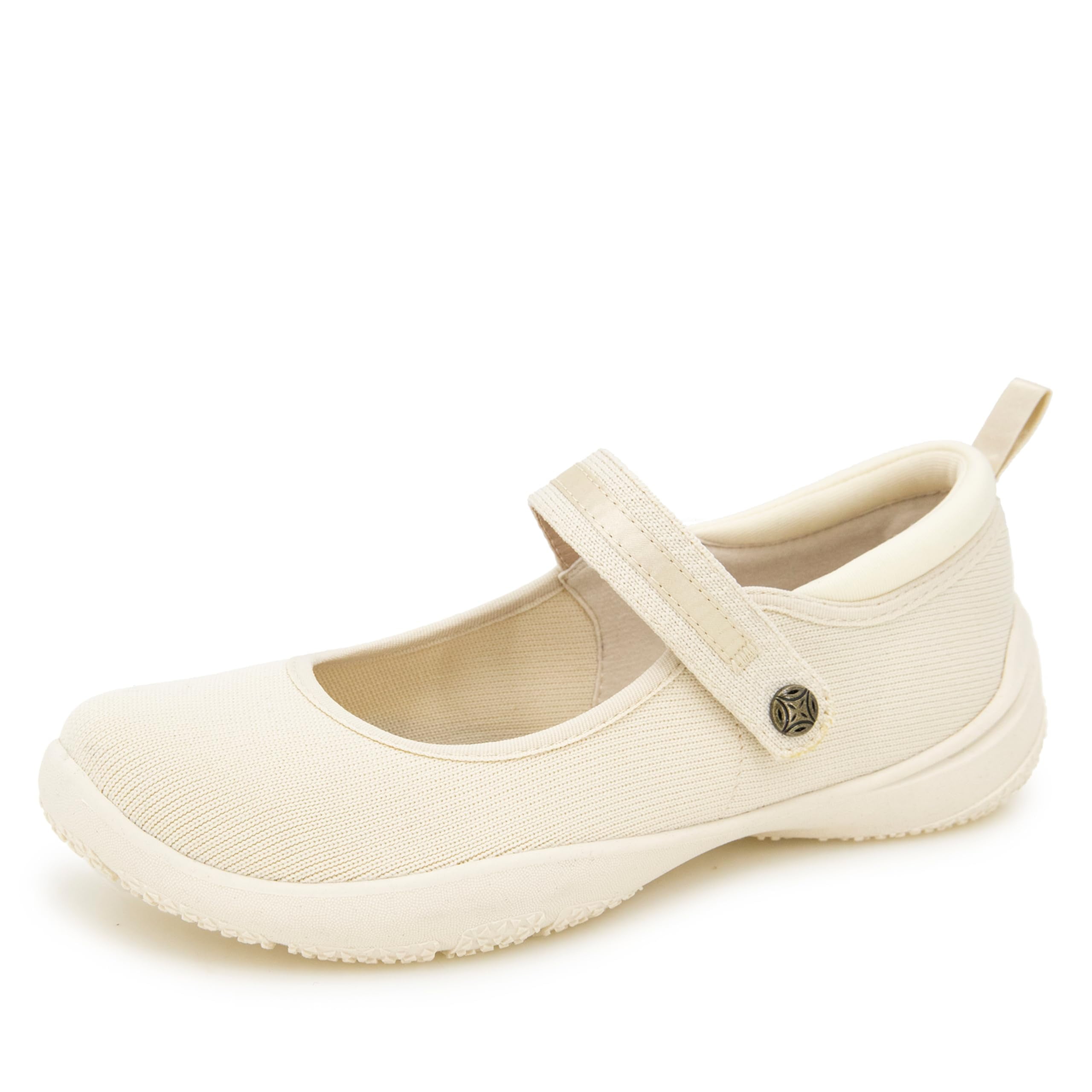 JBU Women's Merry Mary Jane Flat, Dk Eggshell, 7 - Walmart.com