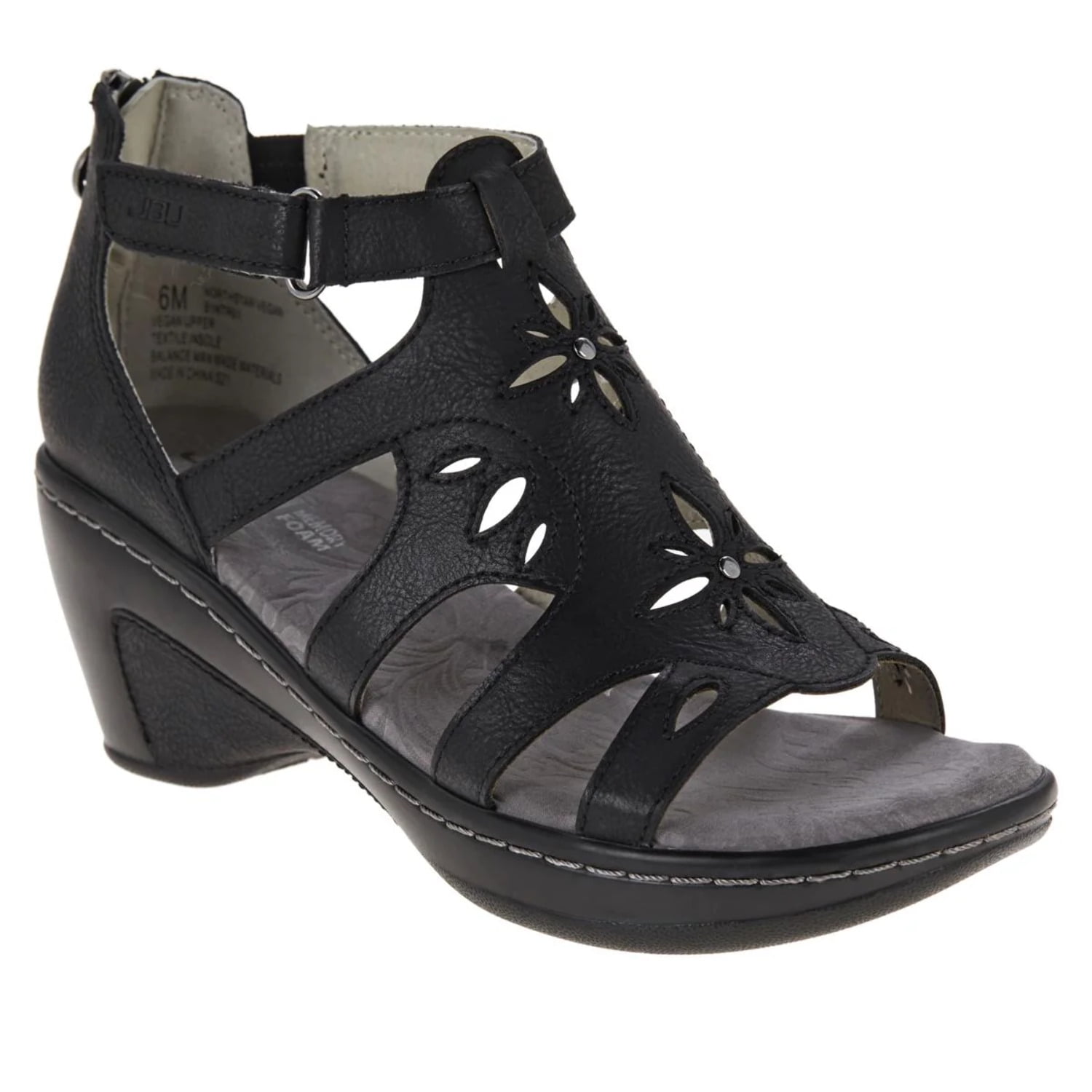 JBU by Jambu Northstar Laser-Cut Wedge Sandal - Walmart.com