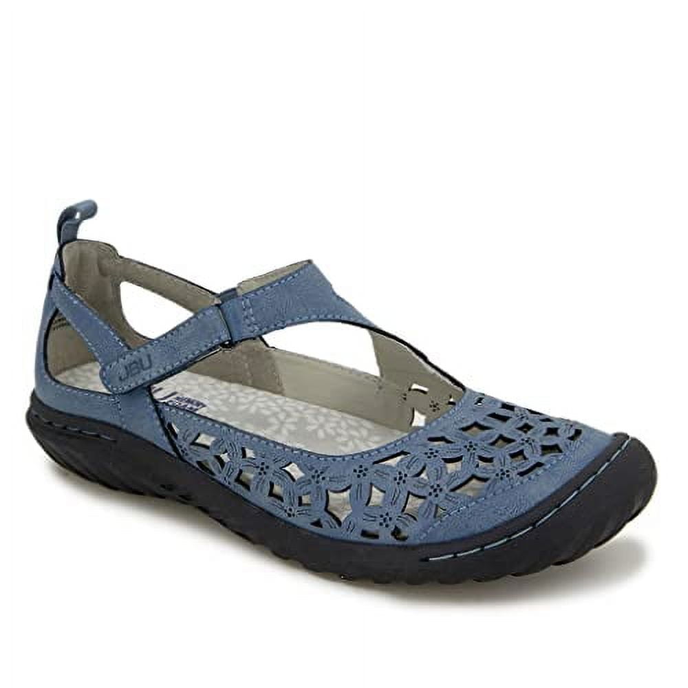 JBU by Jambu Women's Bellerose Mary Jane Flat, Denim, 9 - Walmart.com