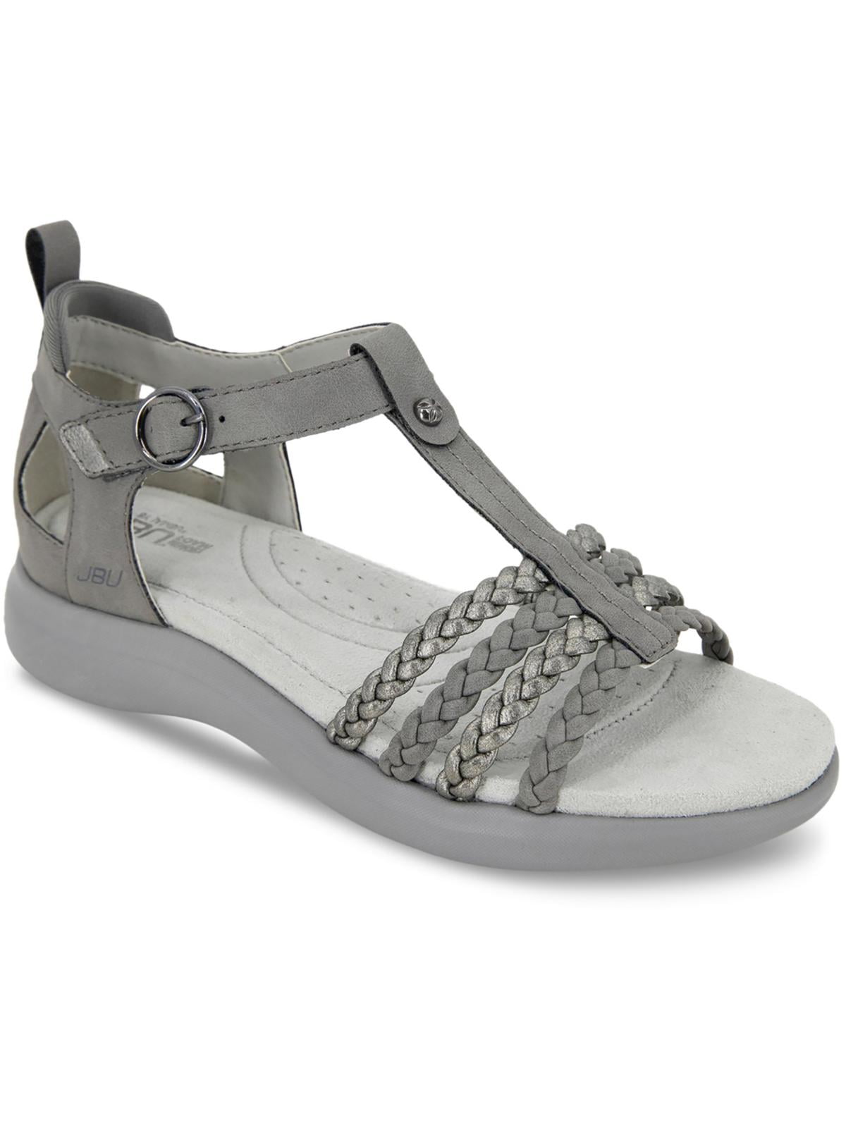 JBU by Jambu Womens Prague Faux Leather Buckle Sport Sandals - Walmart.com