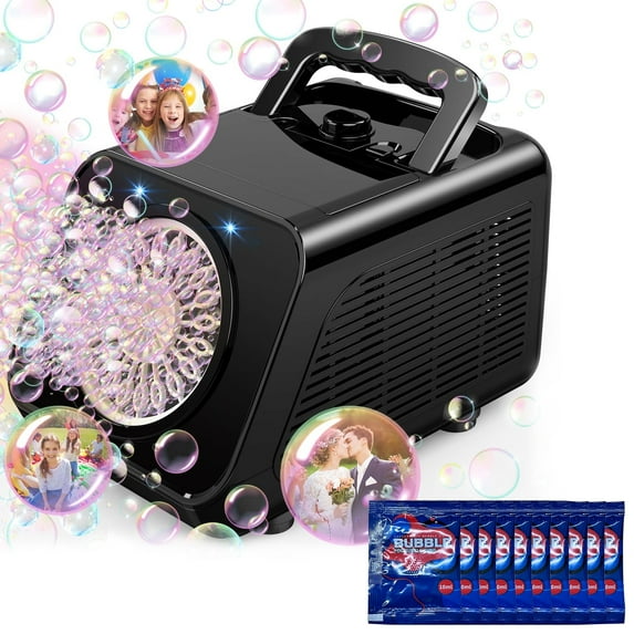 JBeeCtrl Bubble Machine for Kids Toddlers Automatic Bubble Blower 20000 ...