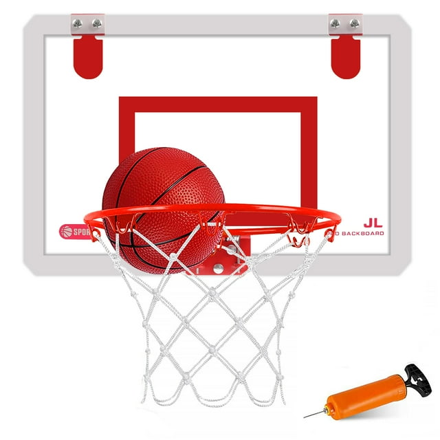 JBee Ctrl Strong Bedroom Hang Mini Basketball Hoop for Kids, Indoor ...