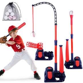 Toddler Bat and Ball Sets for Kids Ages 3-8 in Bright Colors