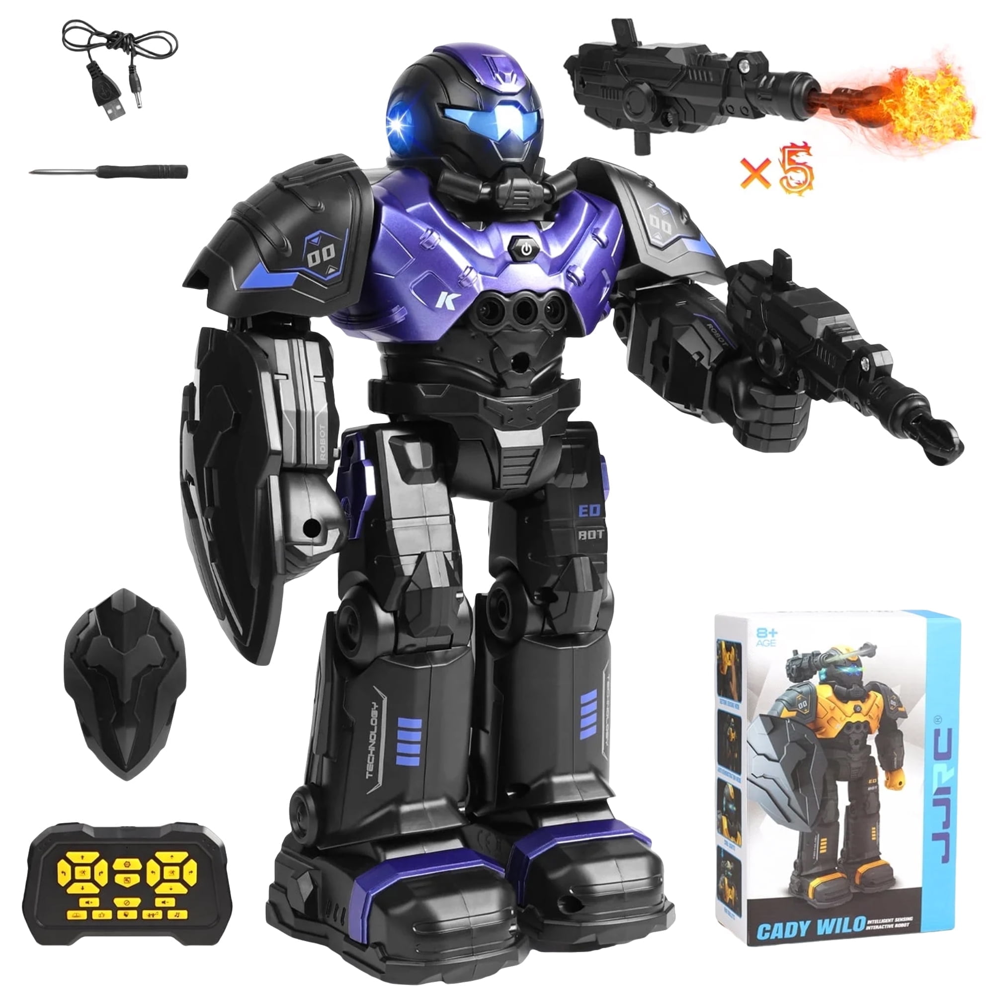 JBeeCtrl RC Robot Toys for Kids Age 5 to 7 Gesture Sensing Smart Robot ...