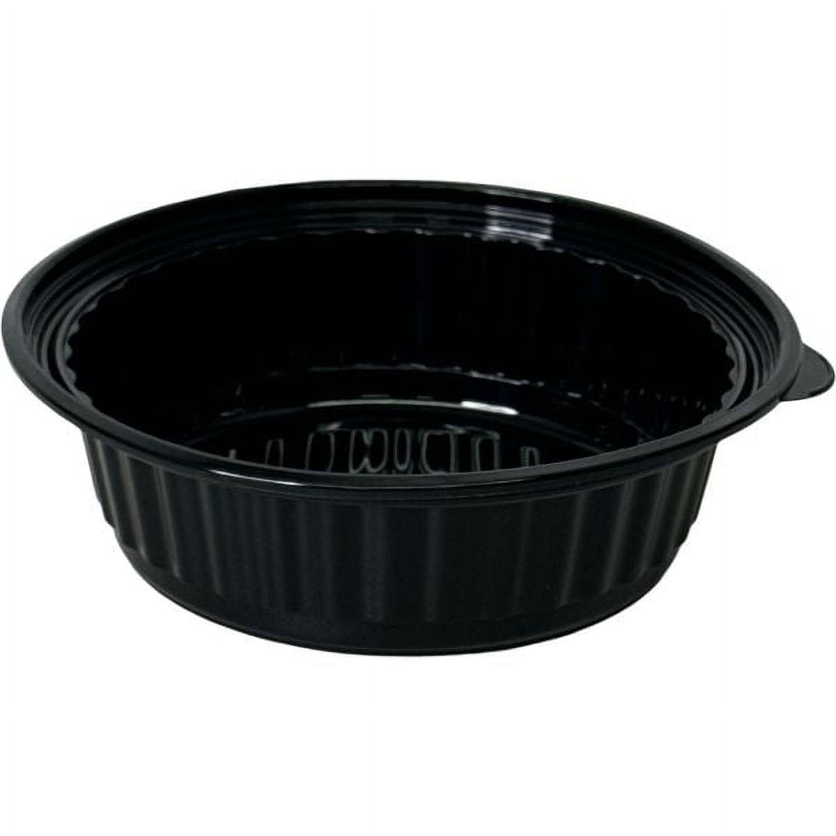 JC 150 Sets Black Round Meal Prep with Airtight Lids - 16oz Microwave ...