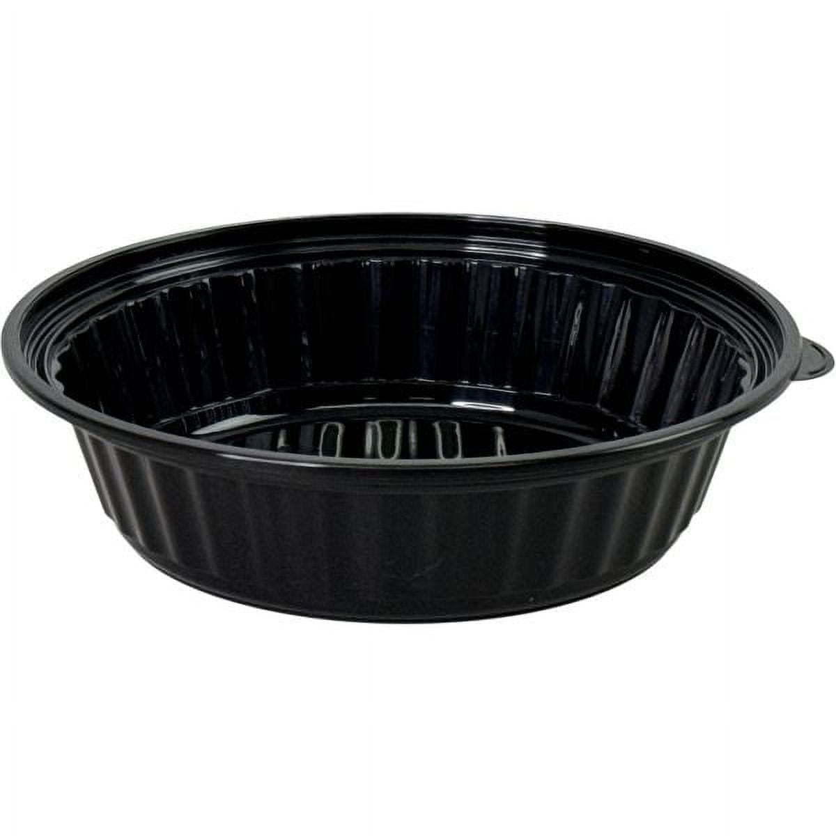 JC 150 Sets Black Round Meal Prep with Airtight Lids - 24oz Microwave ...