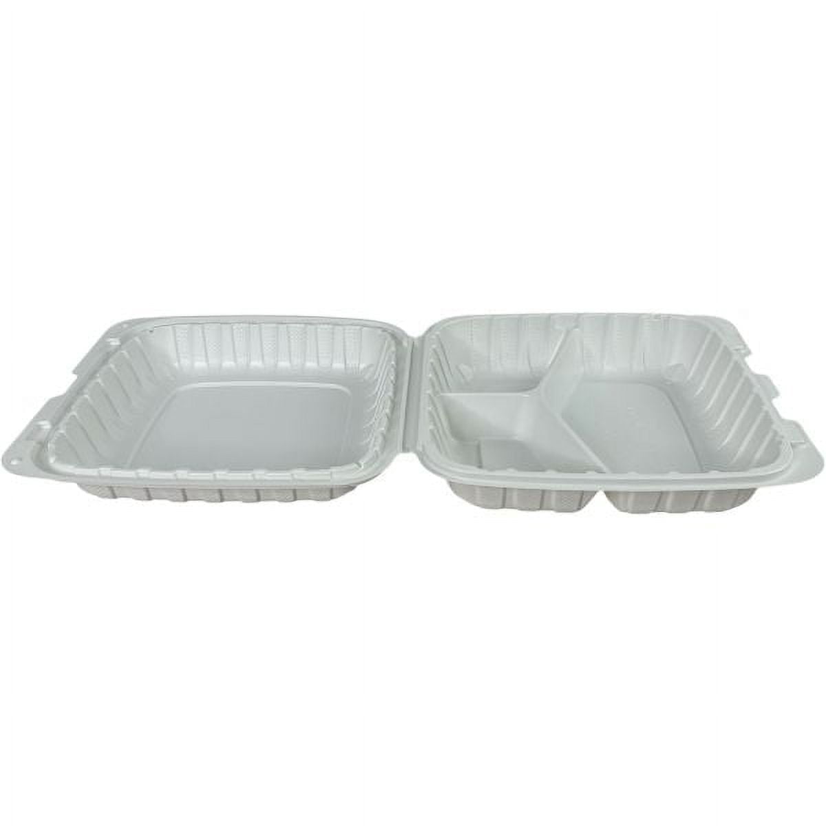 JC 150 Sets of White Take Out Containers with Lids - 9" x 9" Mineral ...