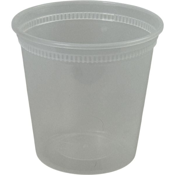JC 240-Pack Heavy Duty Microwavable Translucent Round Deli/Soup ...
