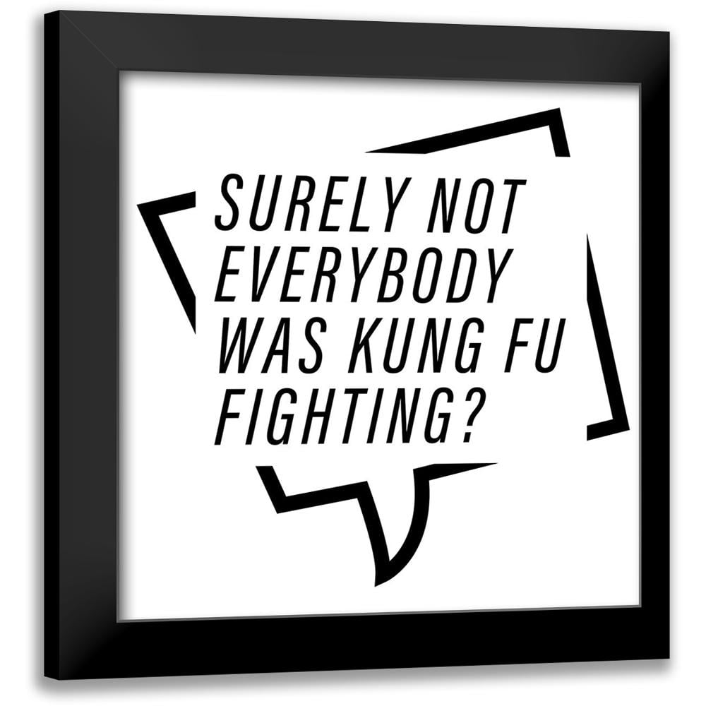 JC Designs 15x15 Black Modern Framed Museum Art Print Titled - In Black ...