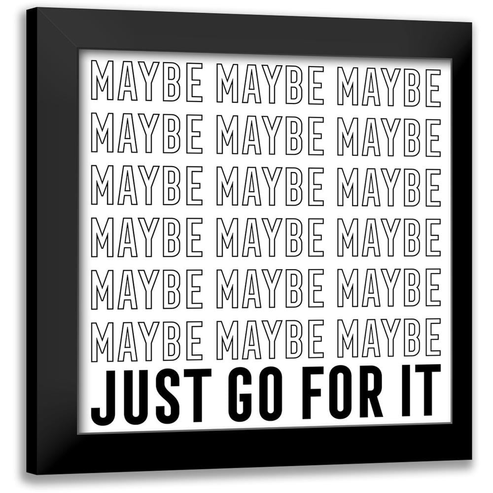 JC Designs 20x20 Black Modern Framed Museum Art Print Titled - In Black ...