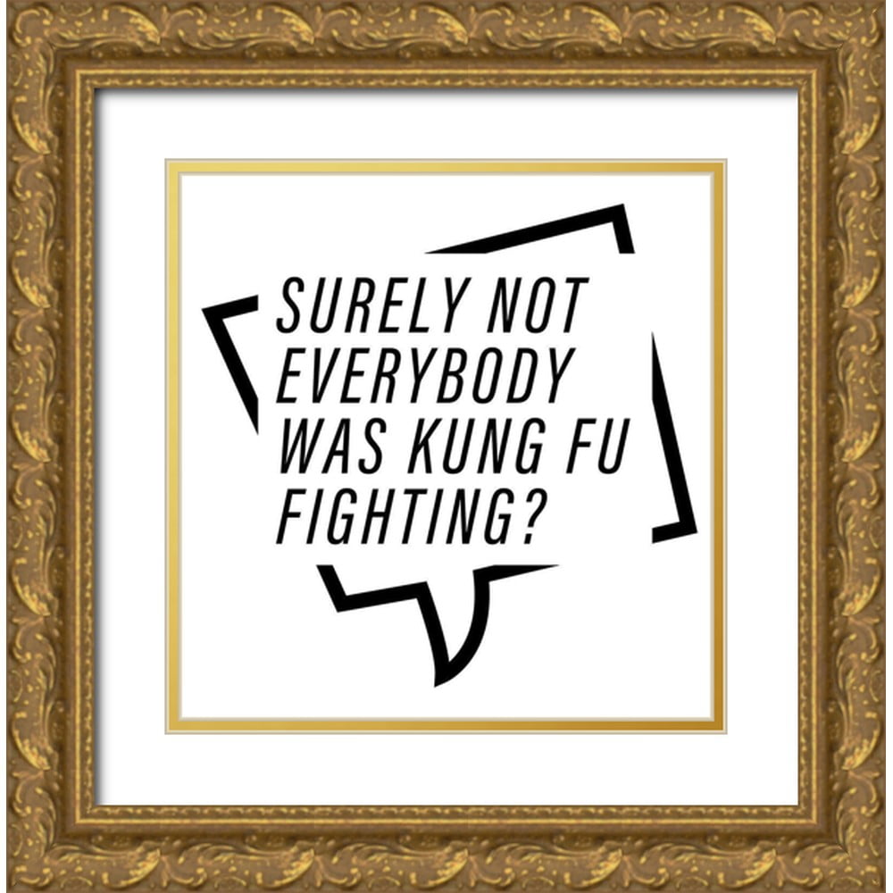 JC Designs 20x20 Gold Ornate Wood Framed with Double Matting Museum Art Print Titled - In Black ...