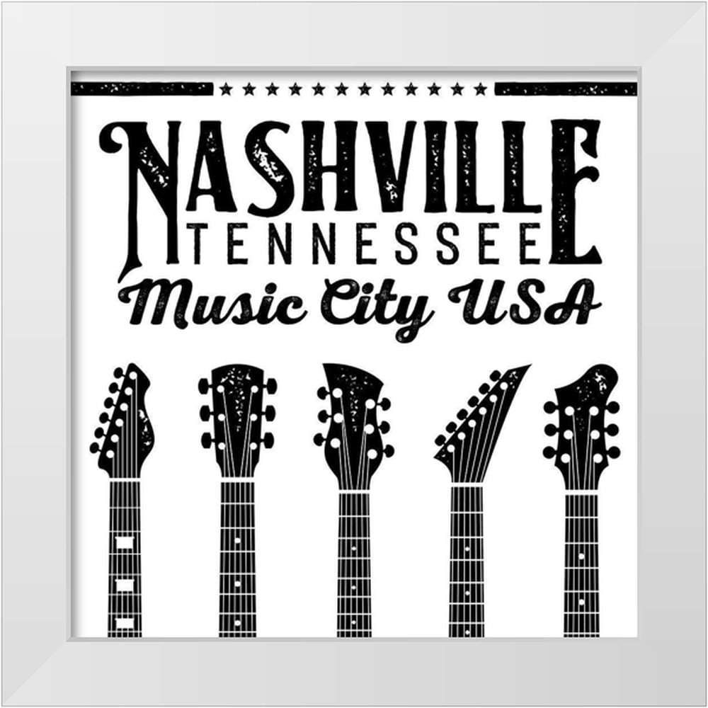 JC Designs 26x26 White Modern Wood Framed Museum Art Print Titled - In ...