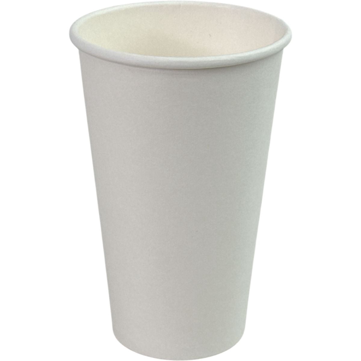 JC Pack of 1000 White Poly Paper Hot Cups - 12oz Coffee Cups with Poly ...