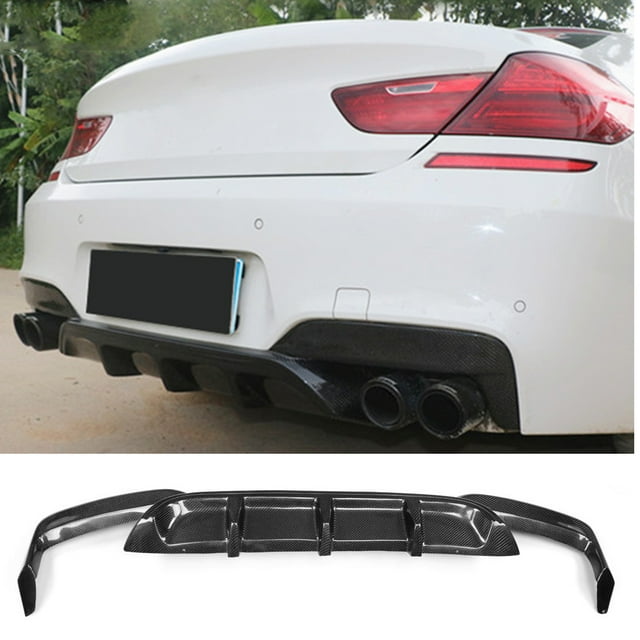 Carbon Fiber Rear Diffuser Compatible With BMW 6 Series M6 F06 F12 F13 640i 650i M Sport 2013 ...