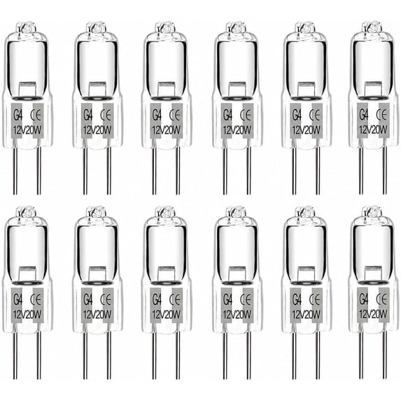 JC Type G4 Bulb 12V 20W, Low Volta Bi-Pin Halon Light Bulbs for Outdoor ...