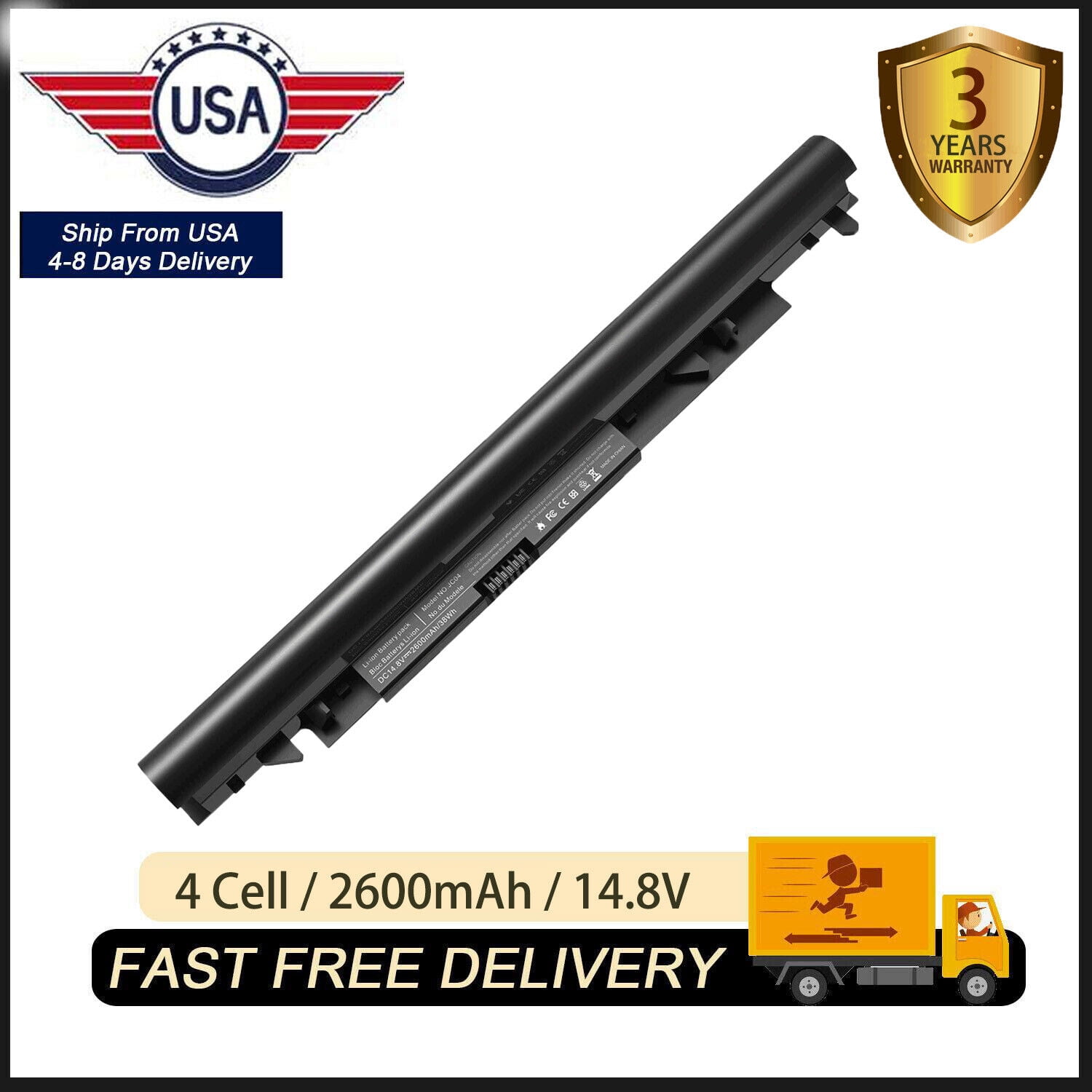 HP Pavilion JC03 JC04 Laptop Battery for HP Notebook 919700-850 919701 ...