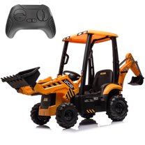 JCB 2 in 1 Kids Ride on Car Excavator & Bulldozer,Wisairt 12 V Battery ...