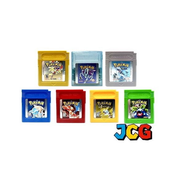 JCE Pokemon GBC Gameboy Color | Blue | Red | Yellow | Green | Crystal ...