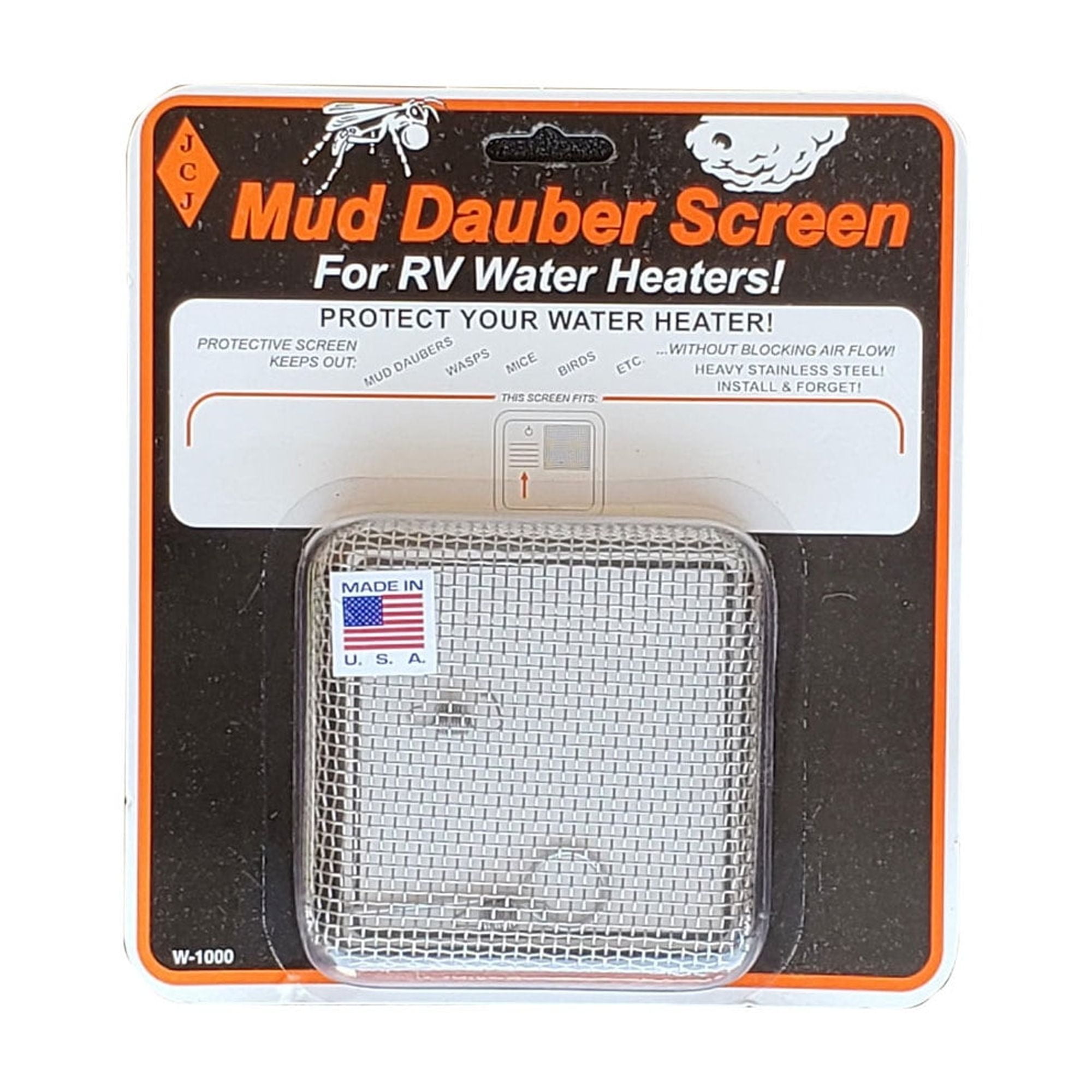 JCJ Enterprises W-1000 Mud Dauber Screen for Suburban Water Heaters ...