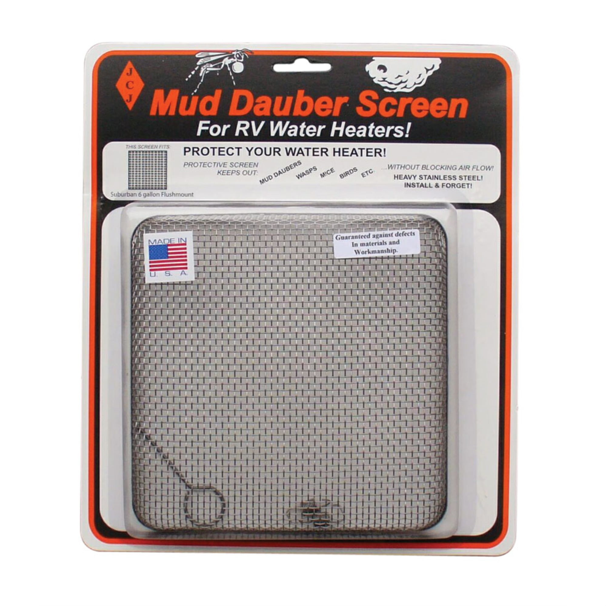 JCJ W-600 Mud Dauber Screens for RV Water Heaters - W600: Suburban 6 ...