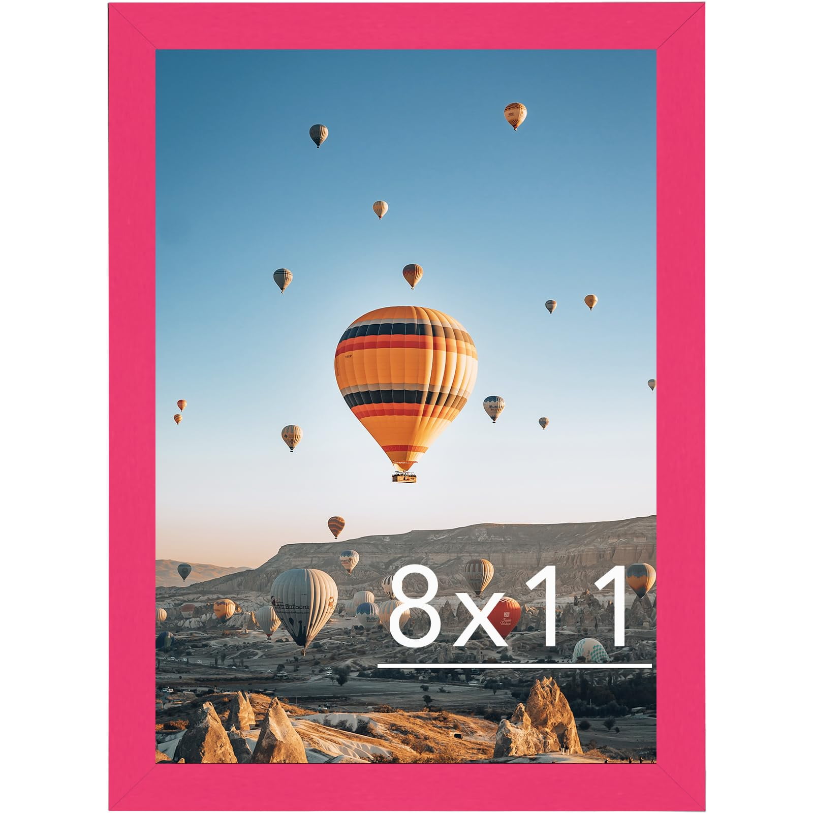 JCJMY 8x11 Picture Frame Pink for Wall Hanging or Tabletop- Wall ...