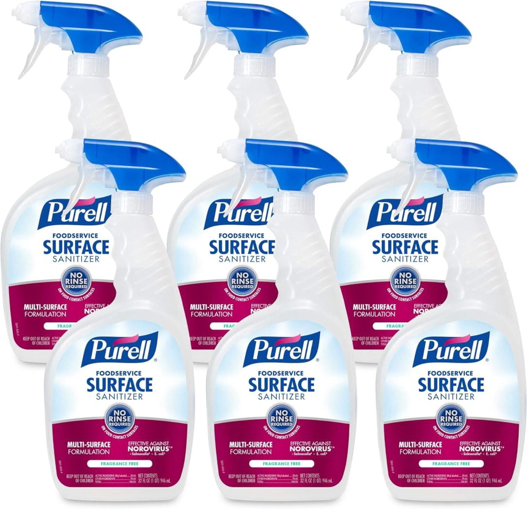 JCLP Foodservice Surface Sanitizer Spray, Fragrance Free, 32 fl oz ...