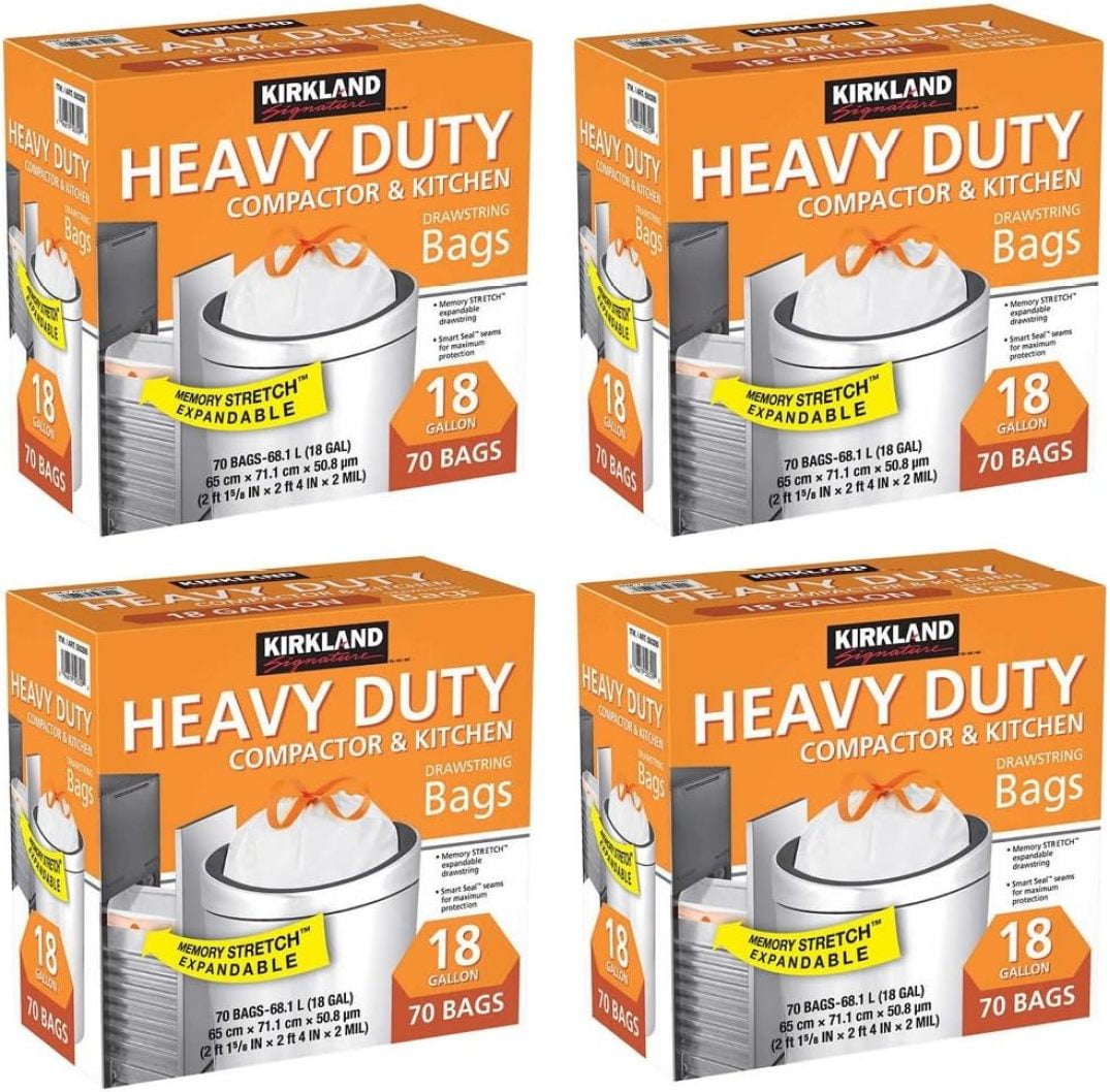 JCLP Signature 18 Gallon Compactor & Kitchen Trash Bags, 70-Count (4-Pack) - Walmart.com