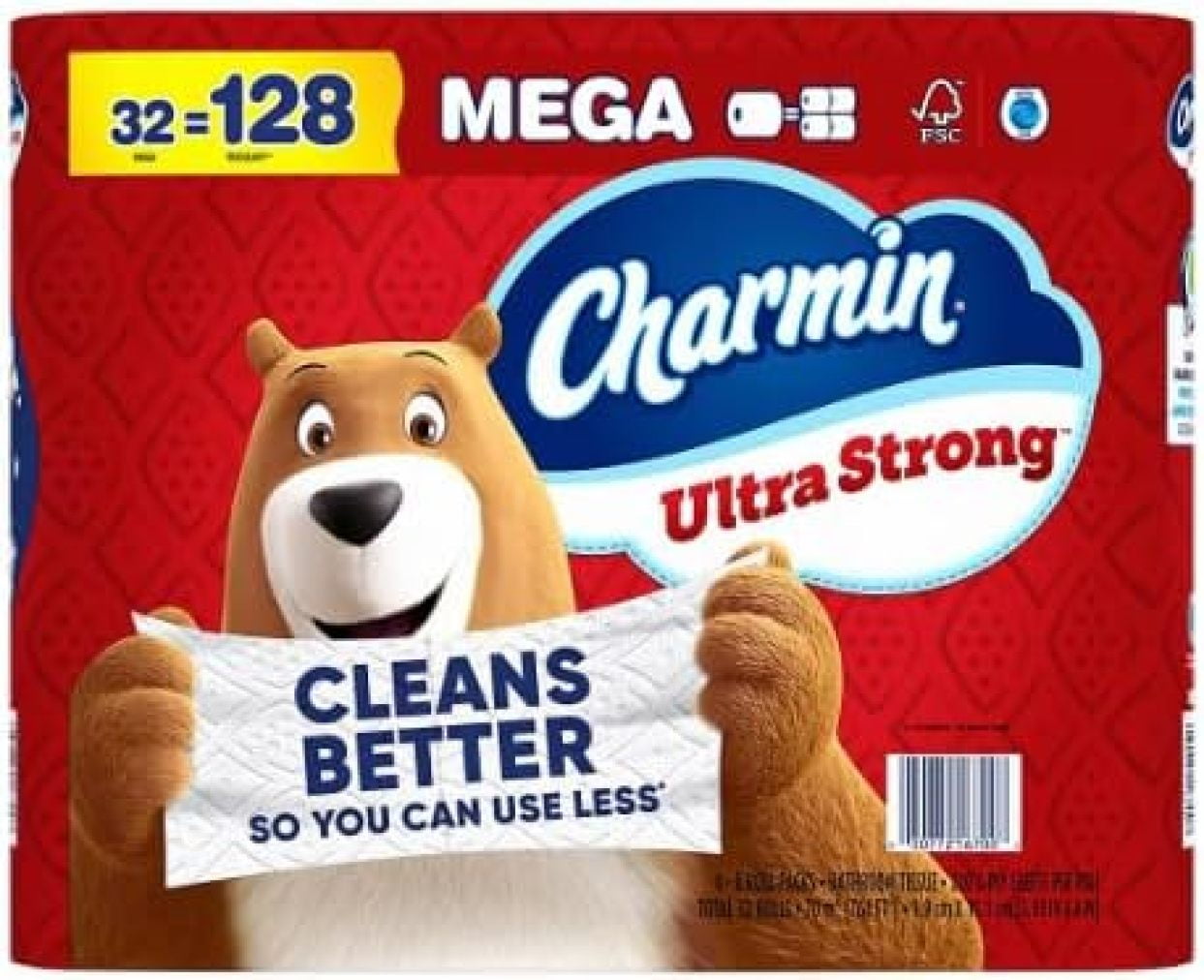JCLP Ultra Strong Mega Roll Toilet Paper, 32 ct./220 sheets per roll ...